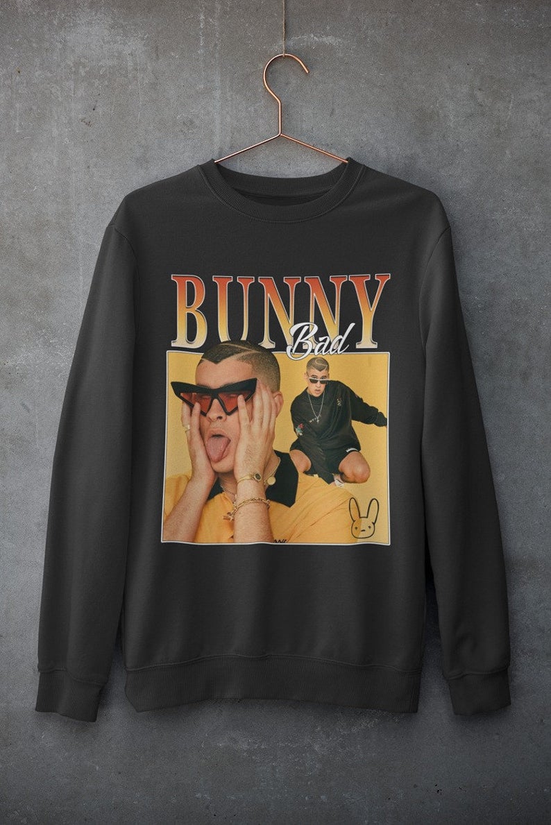 Bad Bunny Rapper Sweatshirt - newgraphictees.com Bad Bunny Rapper ...
